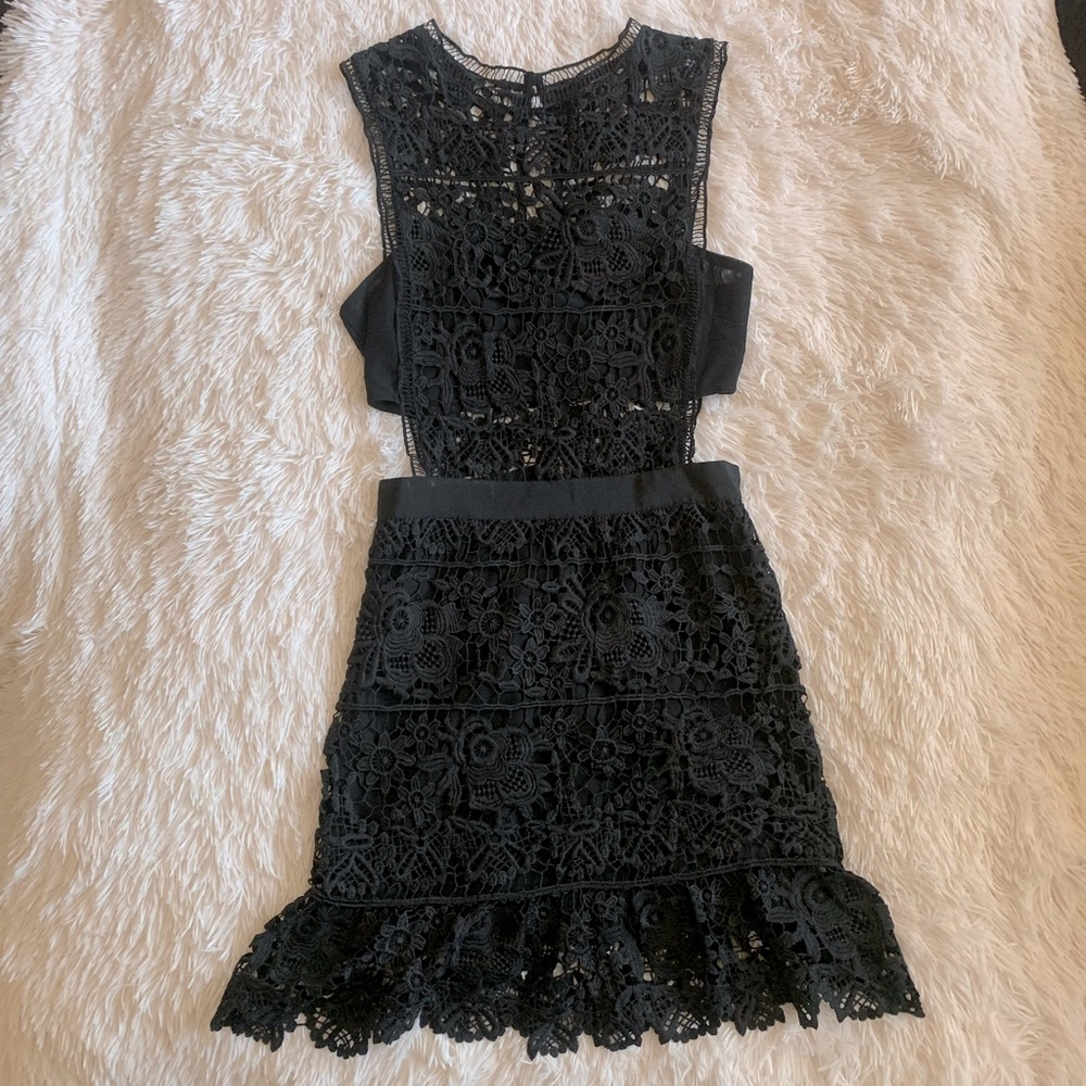 Aqua Brand Black Lace Dress - Gem